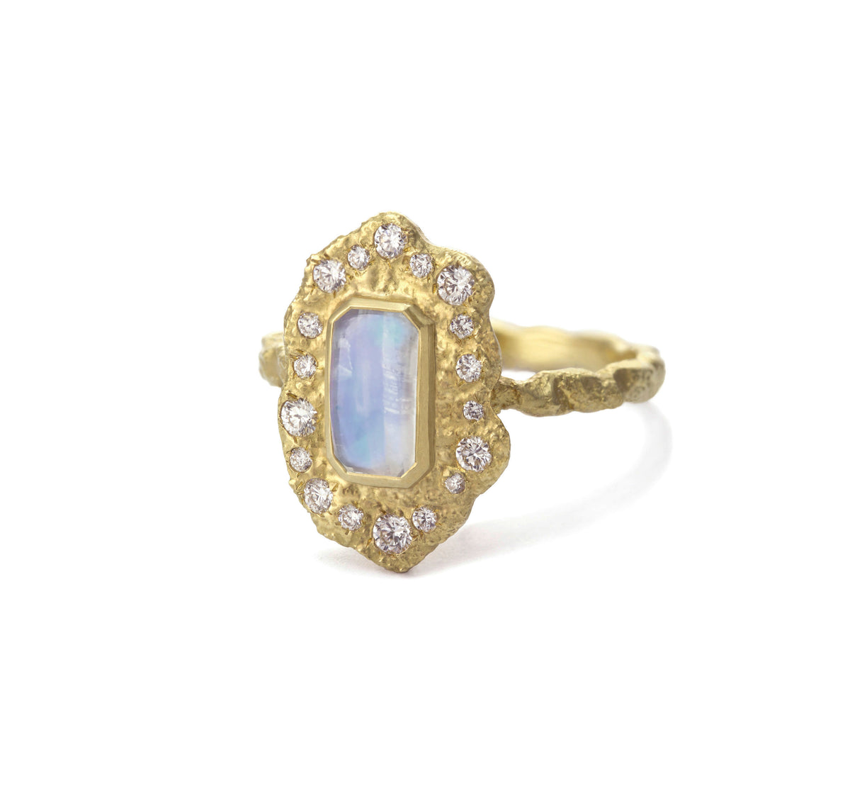 Rustic Moonstone Ring – Starfish Boulder